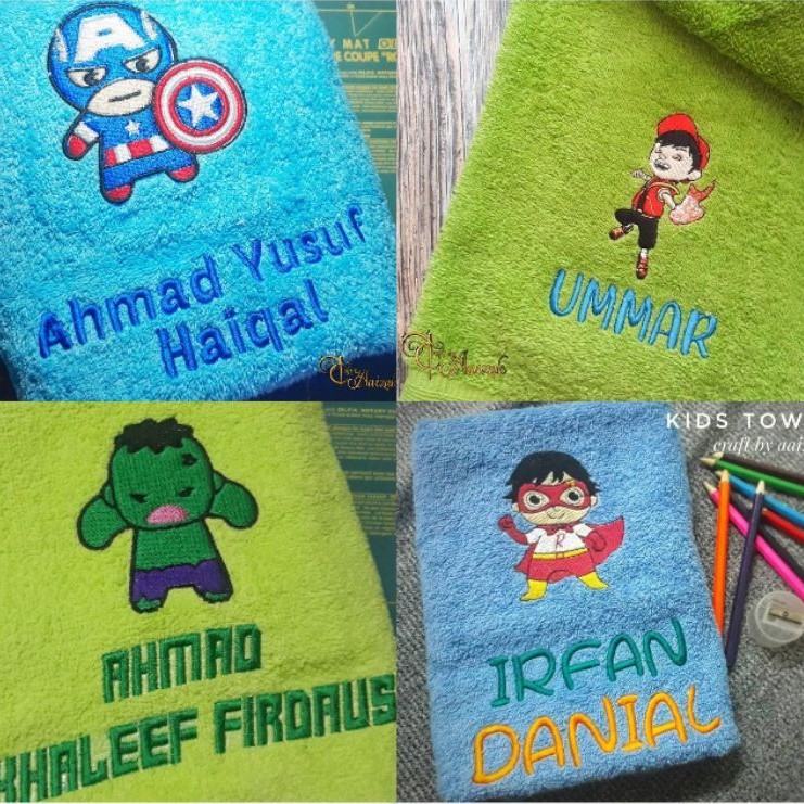 Tuala Sulam Bayi / Kanak - kanak (Super Hero) | Shopee Malaysia