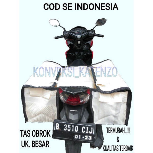 Motorcycle bag, viu material, kandek bag, beronjong bag, rengkek bag ...
