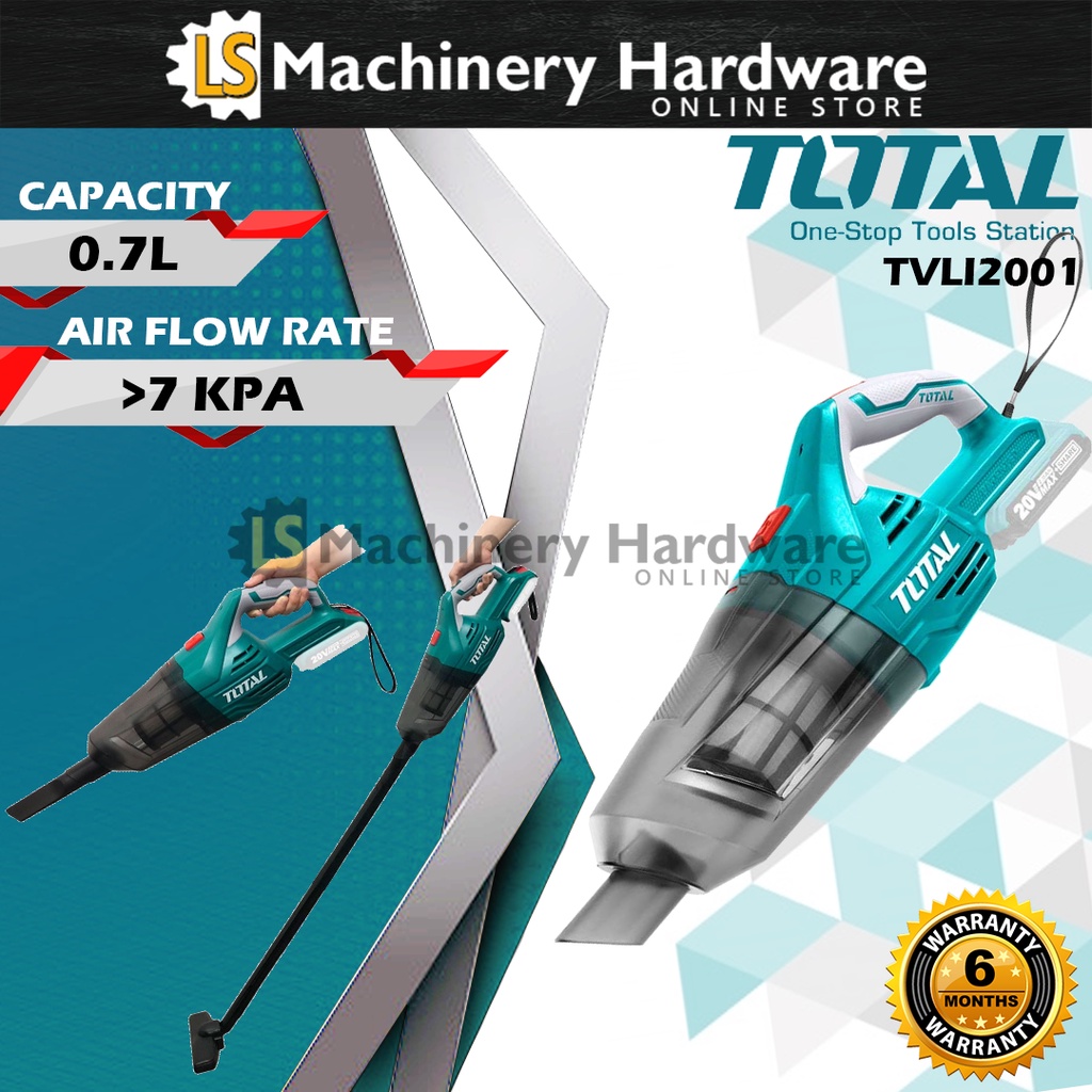TOTAL Li-ion Cordless Vacuum Cleaner TVLI2001 - 6 Months Warranty ...