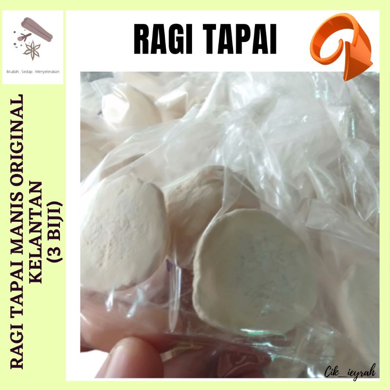 Ragi Tapai Manis Original Kelantan | Tapai Raya (3 Biji) | Shopee Malaysia