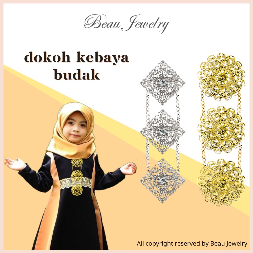 Brooch Dokoh Kebaya Berantai BUDAK Traditional Dokoh Kebaya Juntai ...