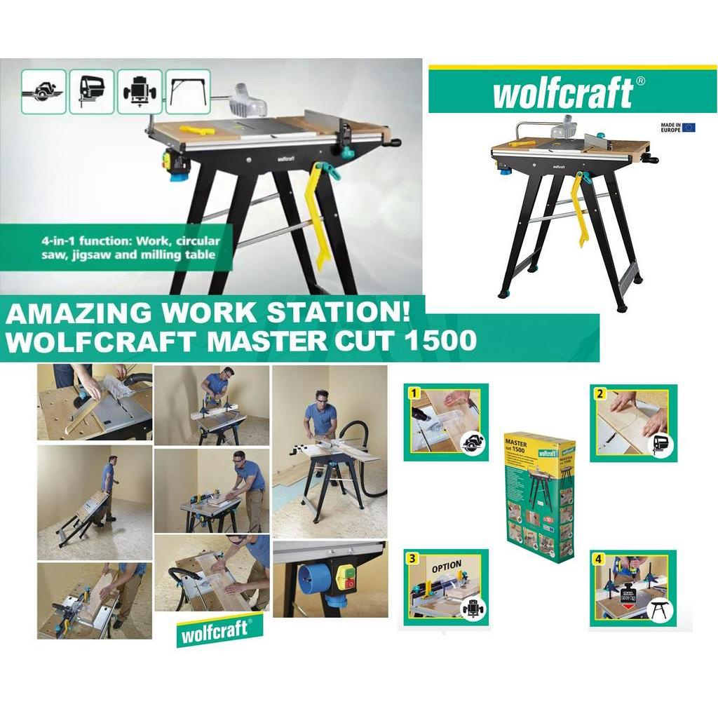 Wolfcraft Master Cut 1500 Precision Saw and Work Bench Table | Shopee ...