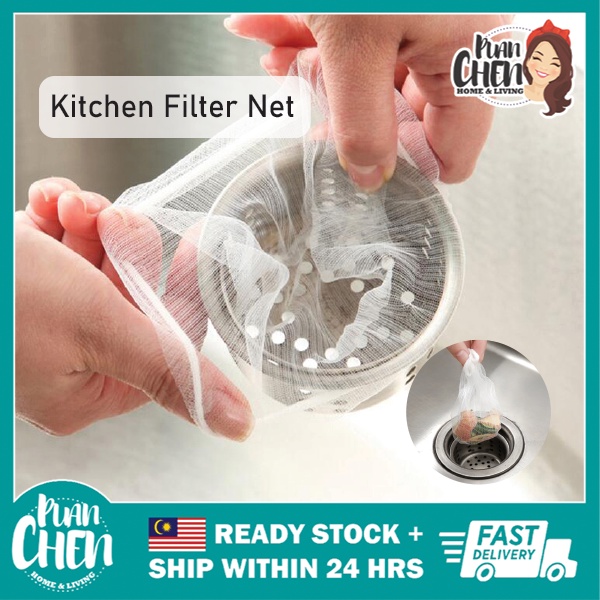 100pcs Disposable Kitchen Sink Filter Net Sink Strainer Drain Cover Net ...