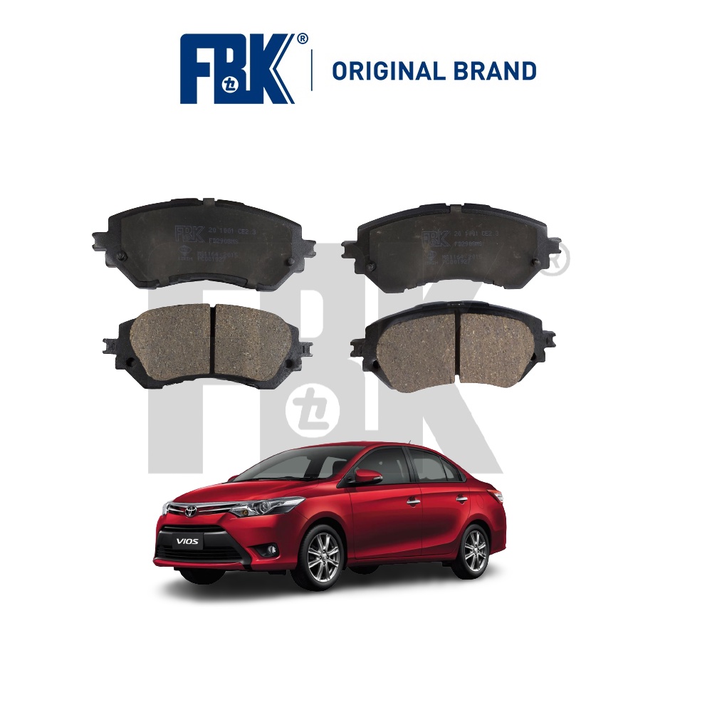 FBK Disc Brake Pad Front - Toyota Vios NCP150 E/J Yaris NCP150 D/R ...