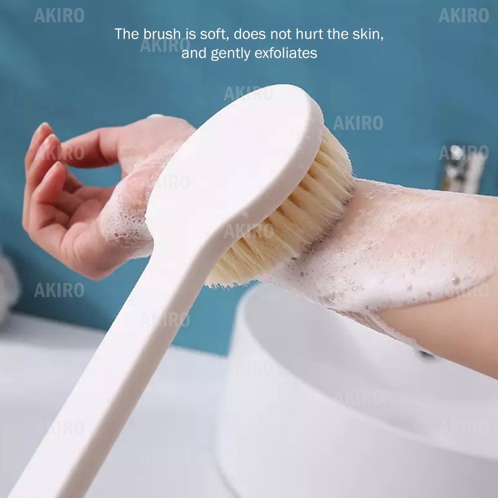 AKIRO Japanese Soft Shower Brush Back Skin Body Care Brush Berus Badan ...