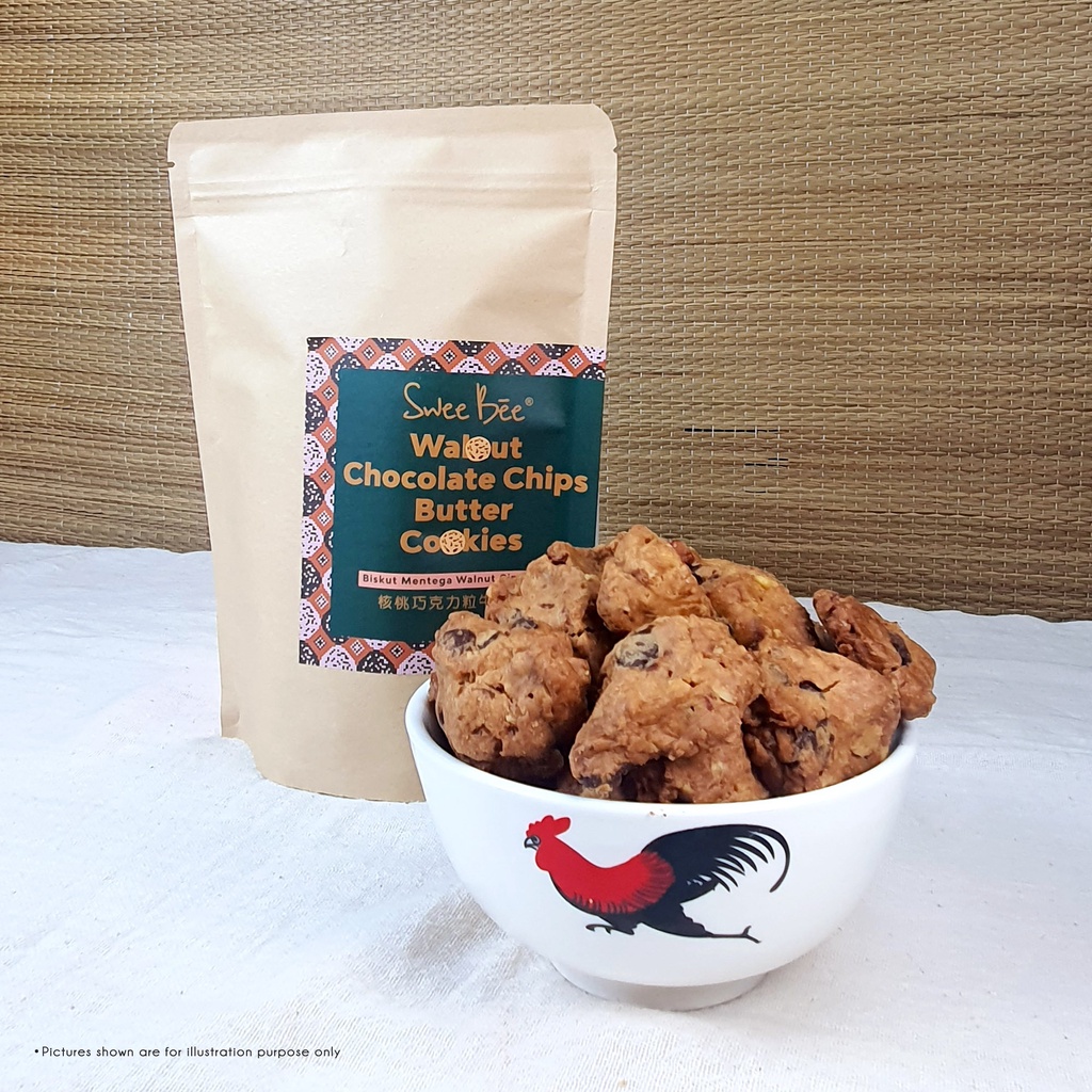 [ Local Ready Stocks ] Walnut Chocolate Chips Butter Cookies Kuih ...