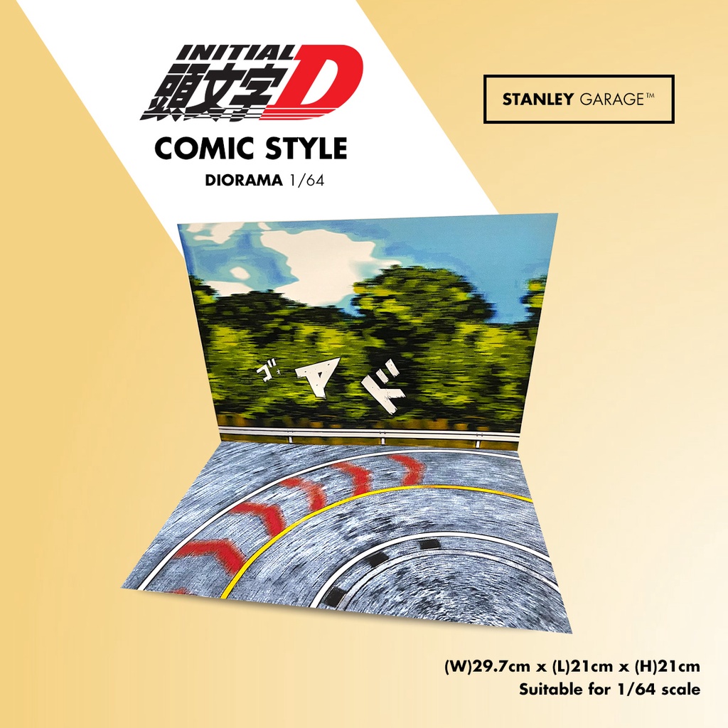 1/64 Initial D Comic Style Diorama. | Shopee Malaysia