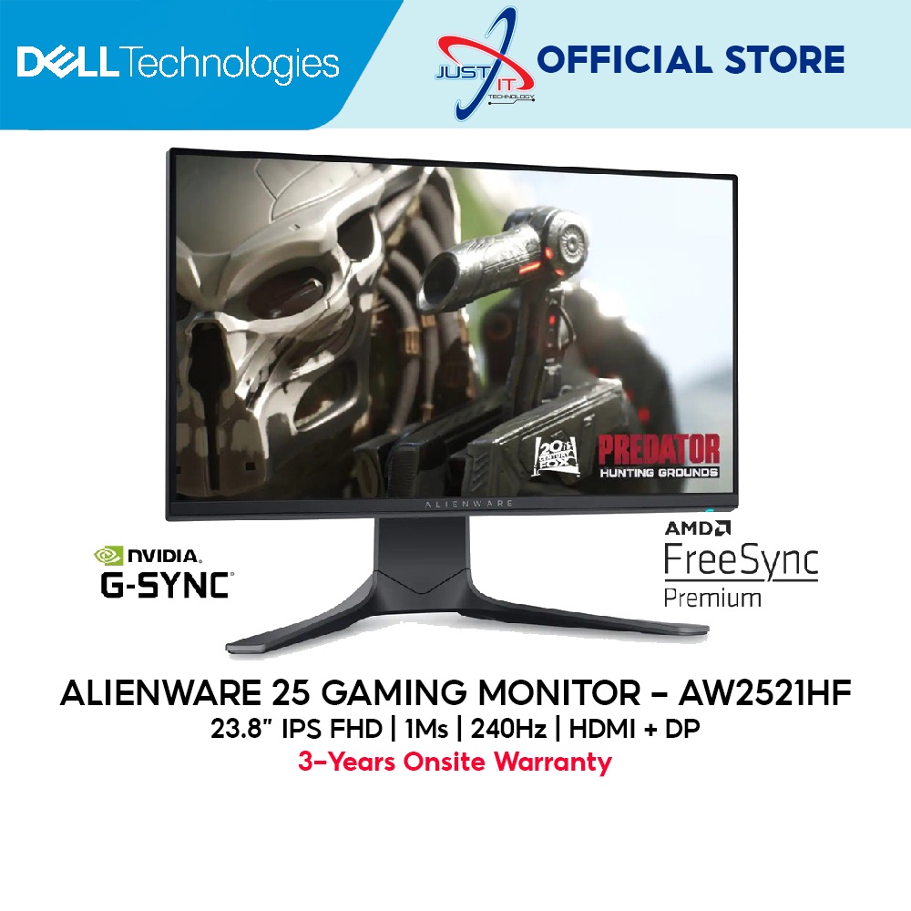 Dell Alienware AW2521HF 24.5" 1Ms 240Hz IPS FHD Gaming Monitor | Shopee ...
