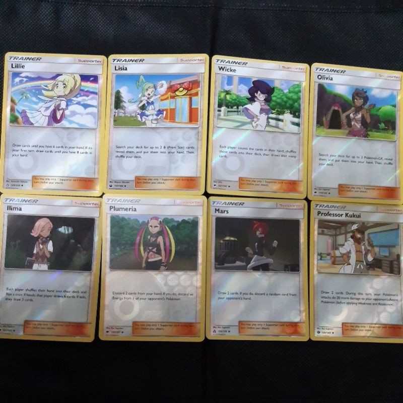 Pokemon Card TCG: Support Trainer: Lillie/ Lisia/ Wicke/ Olivia/ Ilima ...
