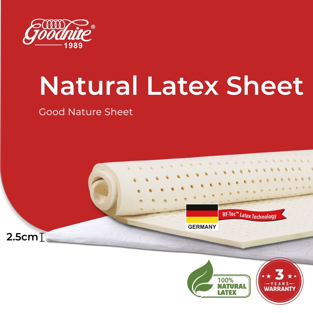Goodnite Good Nature Pelapik Tilam Getah Asli (Latex Sheet Mattress ...