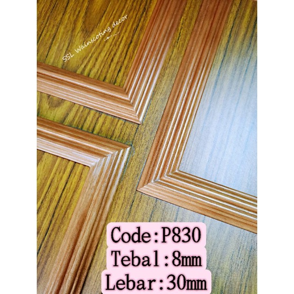 wainscoting/kayu frame /wall moulding /wall skirting/nyatoh kayu(0830 ...