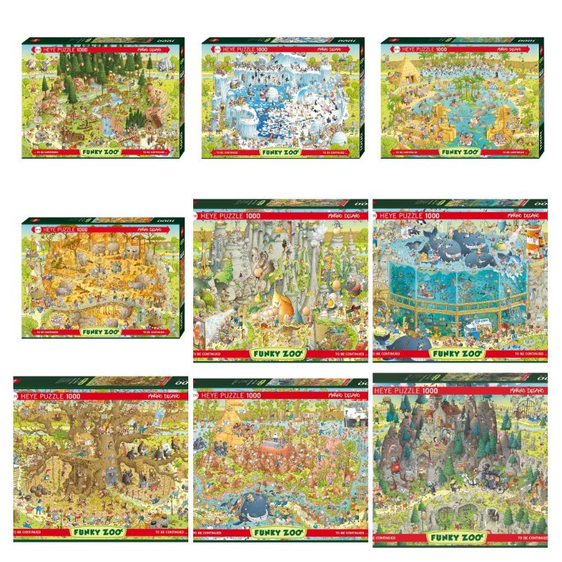 ORIGINAL !!! [Ready Stock] HEYE puzzle Funky Zoo series 1000 pcs ...