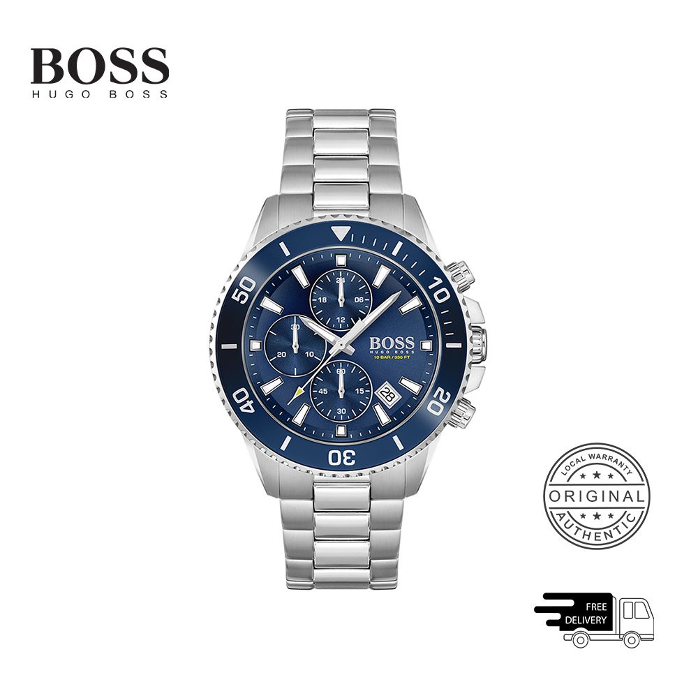 Boss Admiral Blue Men Watch 1513907 | Shopee Malaysia