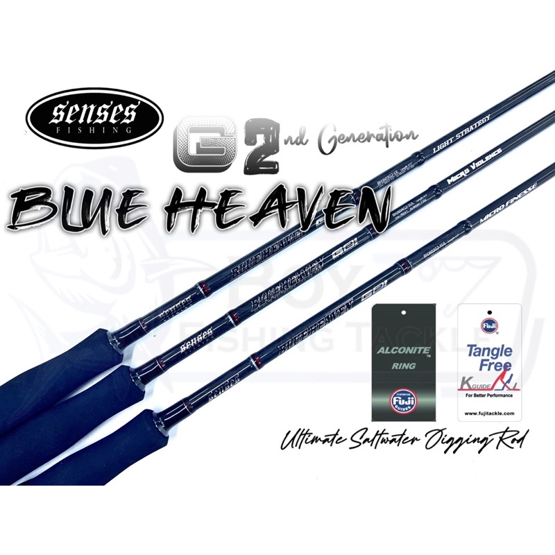 SENSES BLUEHEAVEN G2 JIGGING FISHING ROS SPINNING ROD BLUE HEAVEN ...