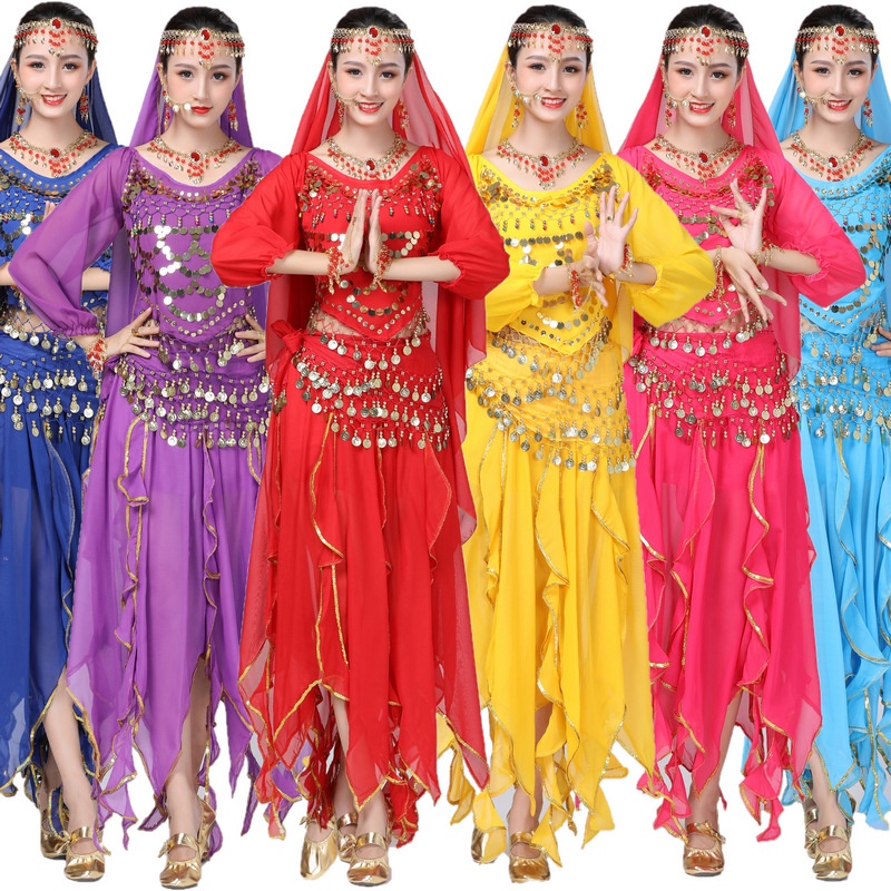 [dancing] New Style Adult Female Belly Dance Performance Costume Ethnic