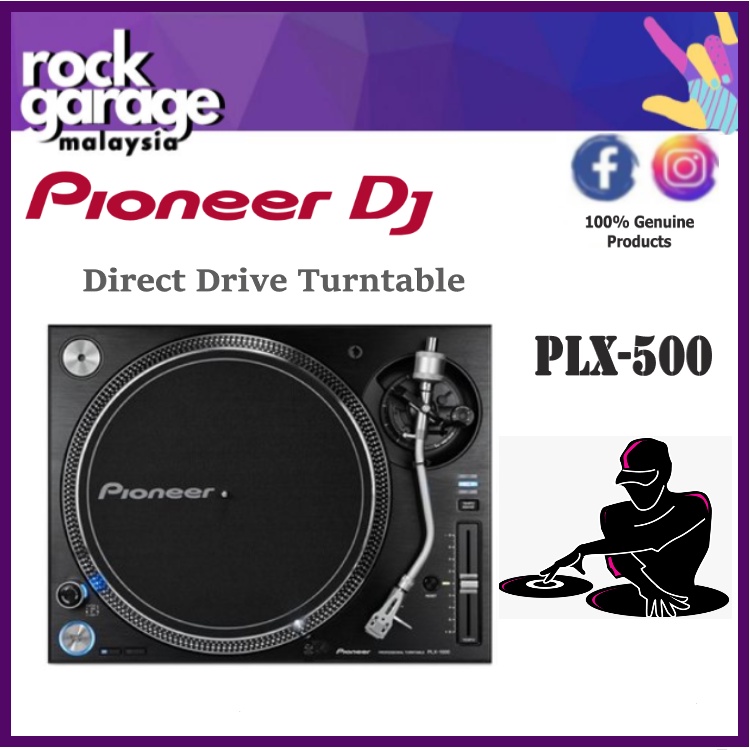 Pioneer DJ PLX-500 Direct Drive Turntable - Black (PLX500) | Shopee ...