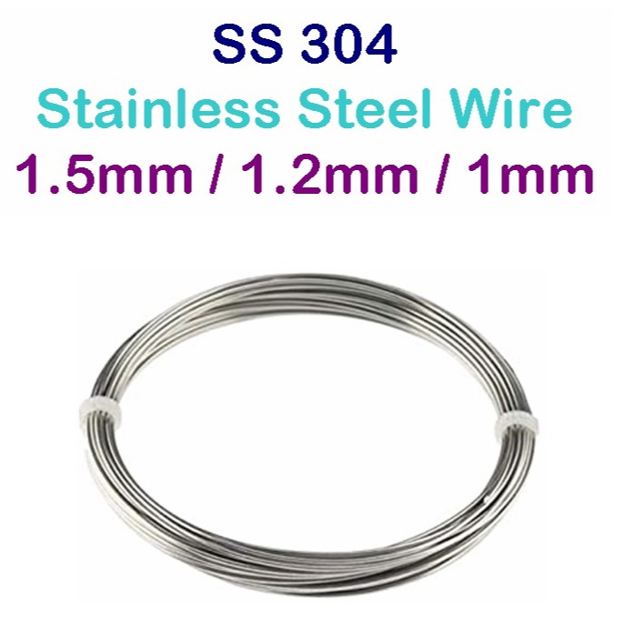 SS 304 Stainless Steel Wire Single Strand Tie Wire Soft | Shopee Malaysia