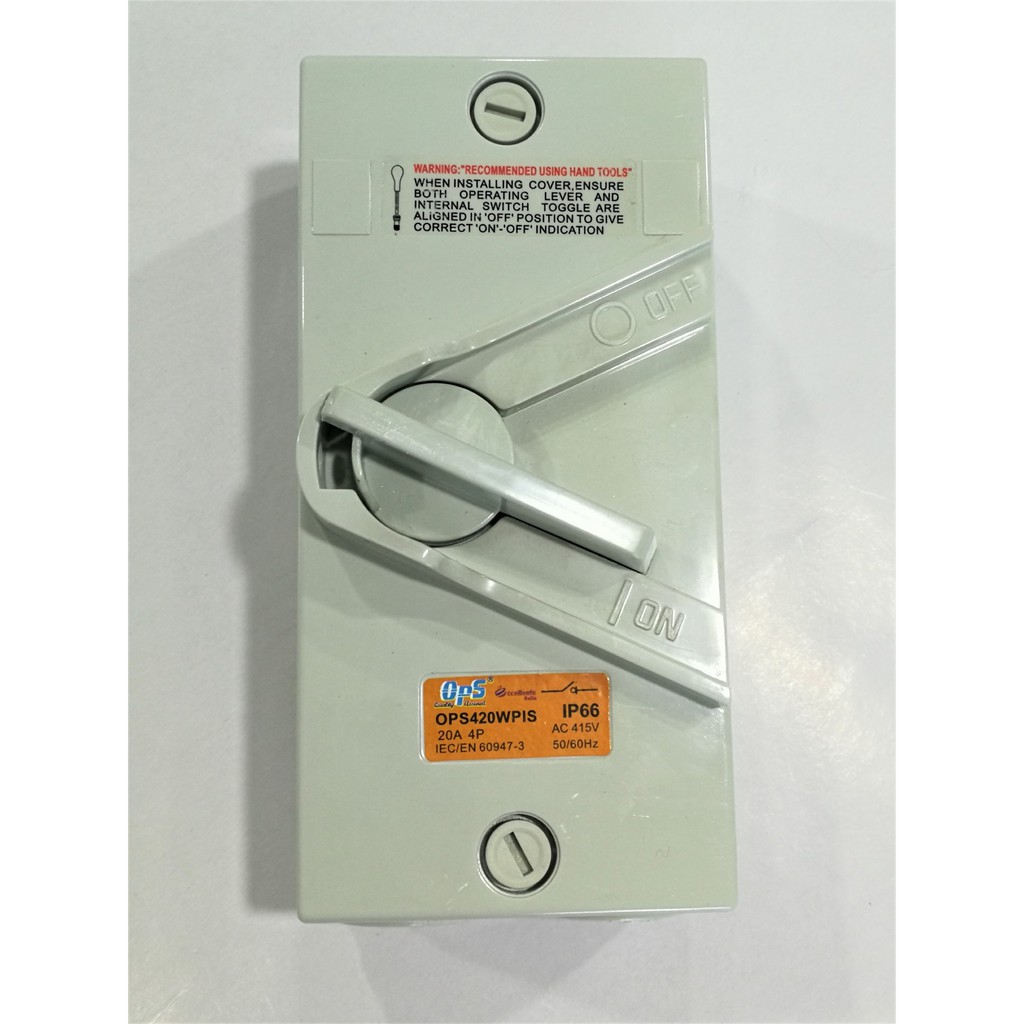 OPS 20AMP 4 Pole Weather Protected Switch Isolator (ccellente Italia ...