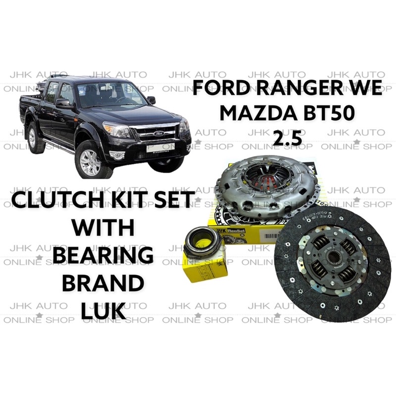 FORD RANGER WL MAZDA BT50 2.5 CLUTCH KIT SET WITH BEARING BRAND LUK ...