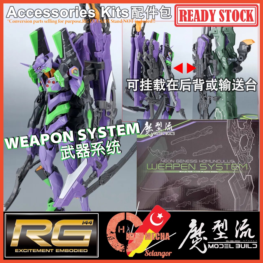 [Model Build] RG Eva Neon Genesis Homunculus Weapon System Ma Kei Ryuu ...