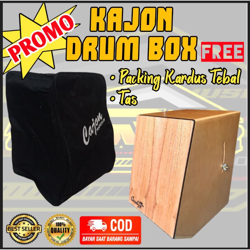 Electric Acoustic Kajon / Cahon / Drumbox with Trapezoid and Box models ...