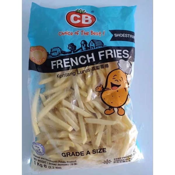 CB French Fries (Shoestring) Grade A size 直形薯条 【1kg】 | Shopee Malaysia