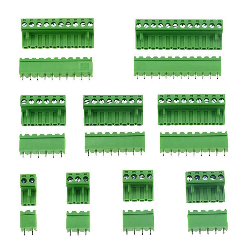 10Sets Terminal Plug 300V 10A Ht5.08 5.08Mm Pitch Connector Pcb Screw Terminal Blocks Straight 2 ...