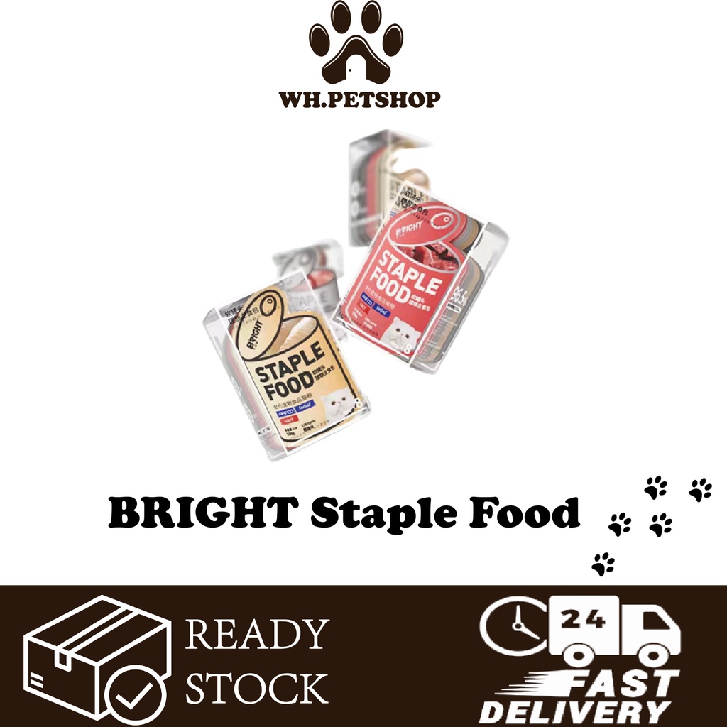 BRIGHT Main Course Pack Staple Food Complete Balanced Main Wet Food for ...