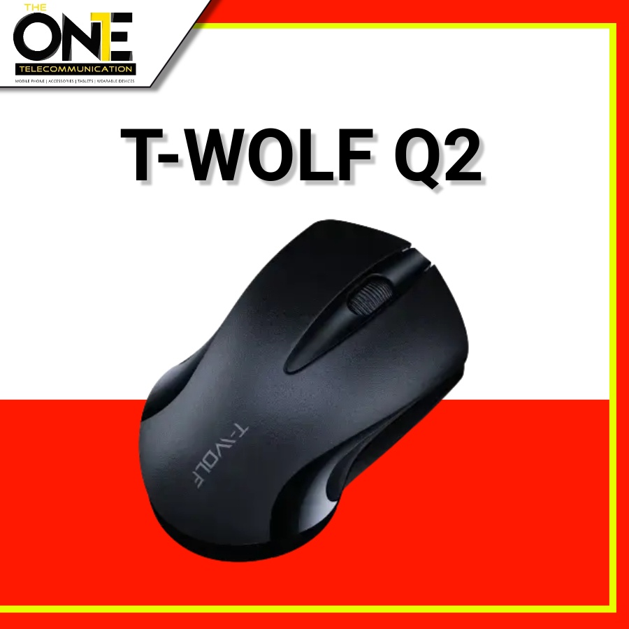 T-Wolf Q2 2.4GHz Wireless Mouse | Optical Resolution 1600 | Plug & Play ...