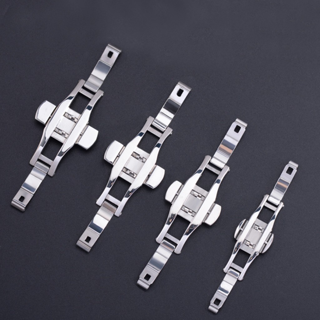 Straps & Clasps Buckle Men and Women Strap Steel Pin Double Button ...