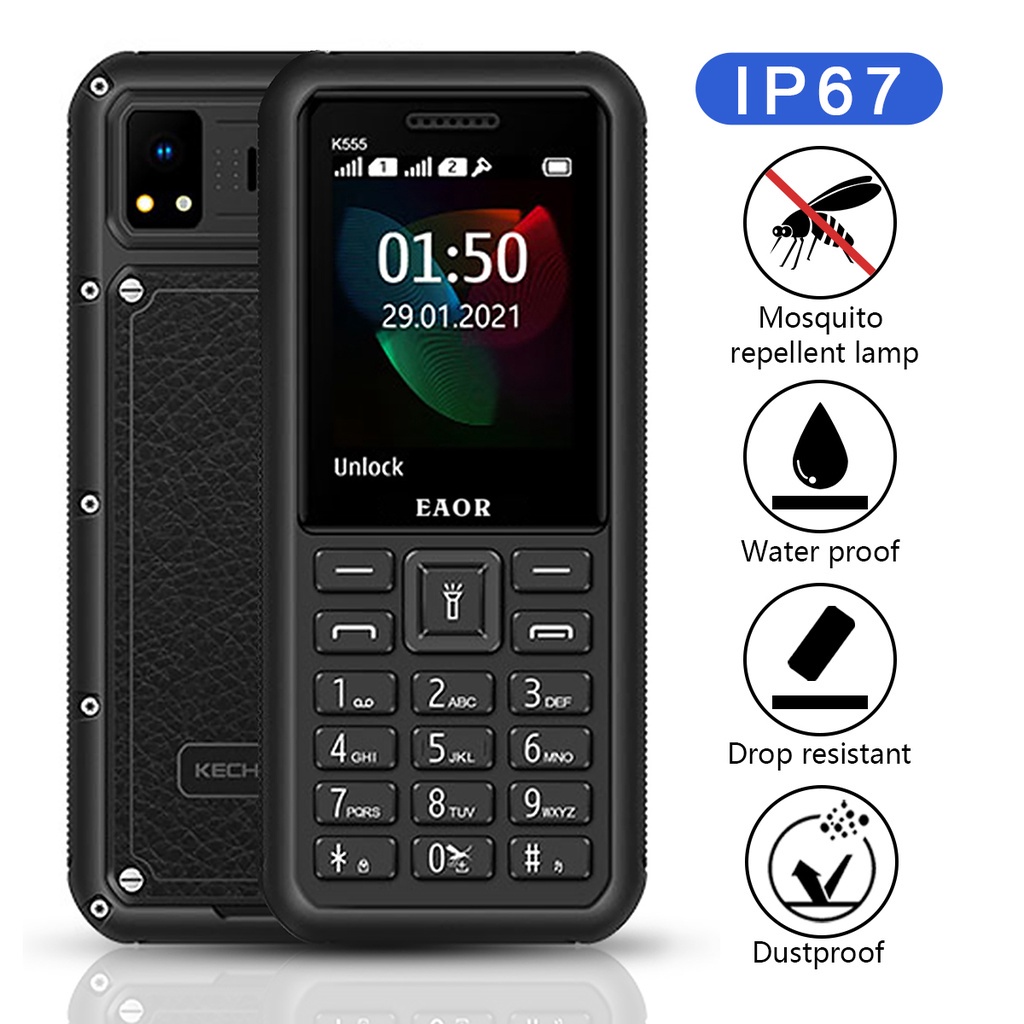 EAOR IP68 waterproof rugged phone 2.4inch GSM dual sim with Mosquito ...