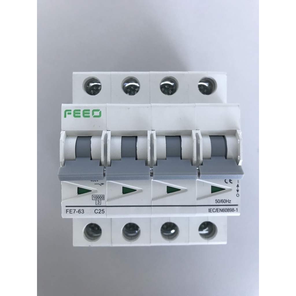 Feeo FE7-63 4 Pole 25/32/40/50A AC Mini Circuit Breaker | Shopee Malaysia