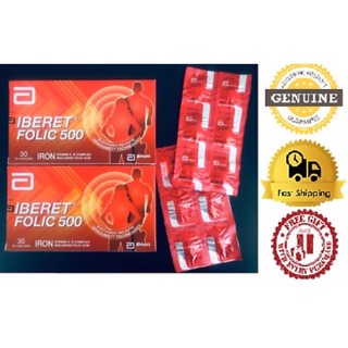 IBERET FOLIC 500 IRON (30 TABLETS) ANEMIA PREGNANCY [READY STOCK] 100% ...
