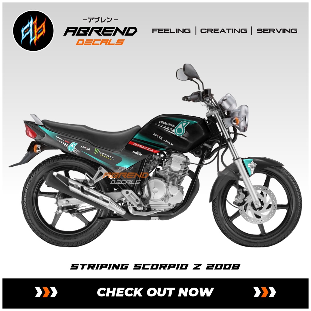 2008 Scorpio Z Striping Livery petronas SRT Motorcycle Stickers List of ...