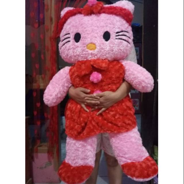 MERAH 1 METER RED HELLO KITTY DOLL/ HELLO KITTY DOLL/ DOLL/ TOY/ GIFT ...
