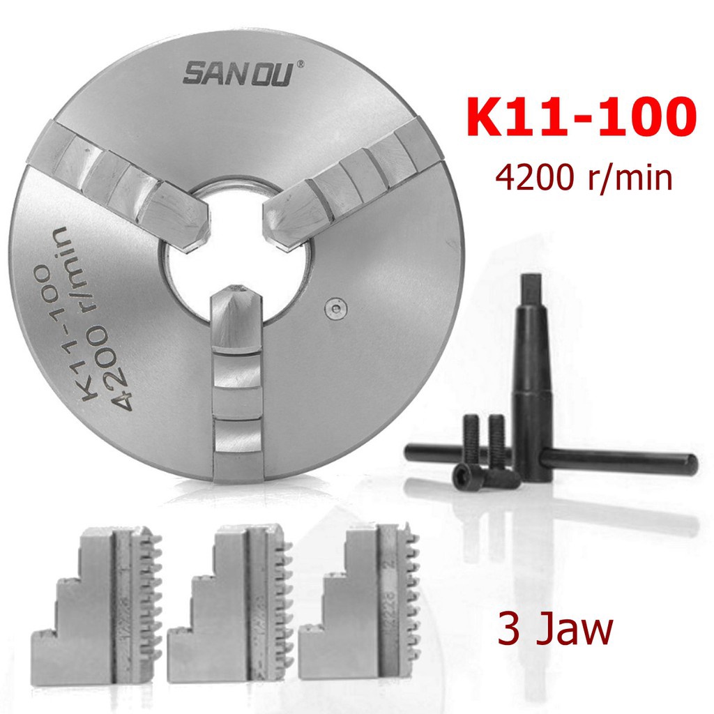 K11-100 SANOU Lathe Chuck High-precision self-centering lathe CNC 100mm ...