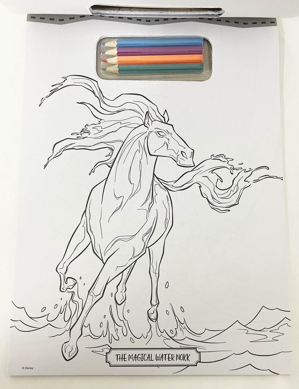 Disney Frozen Tear Off Colouring Book For Kids With Colour Pencils ...