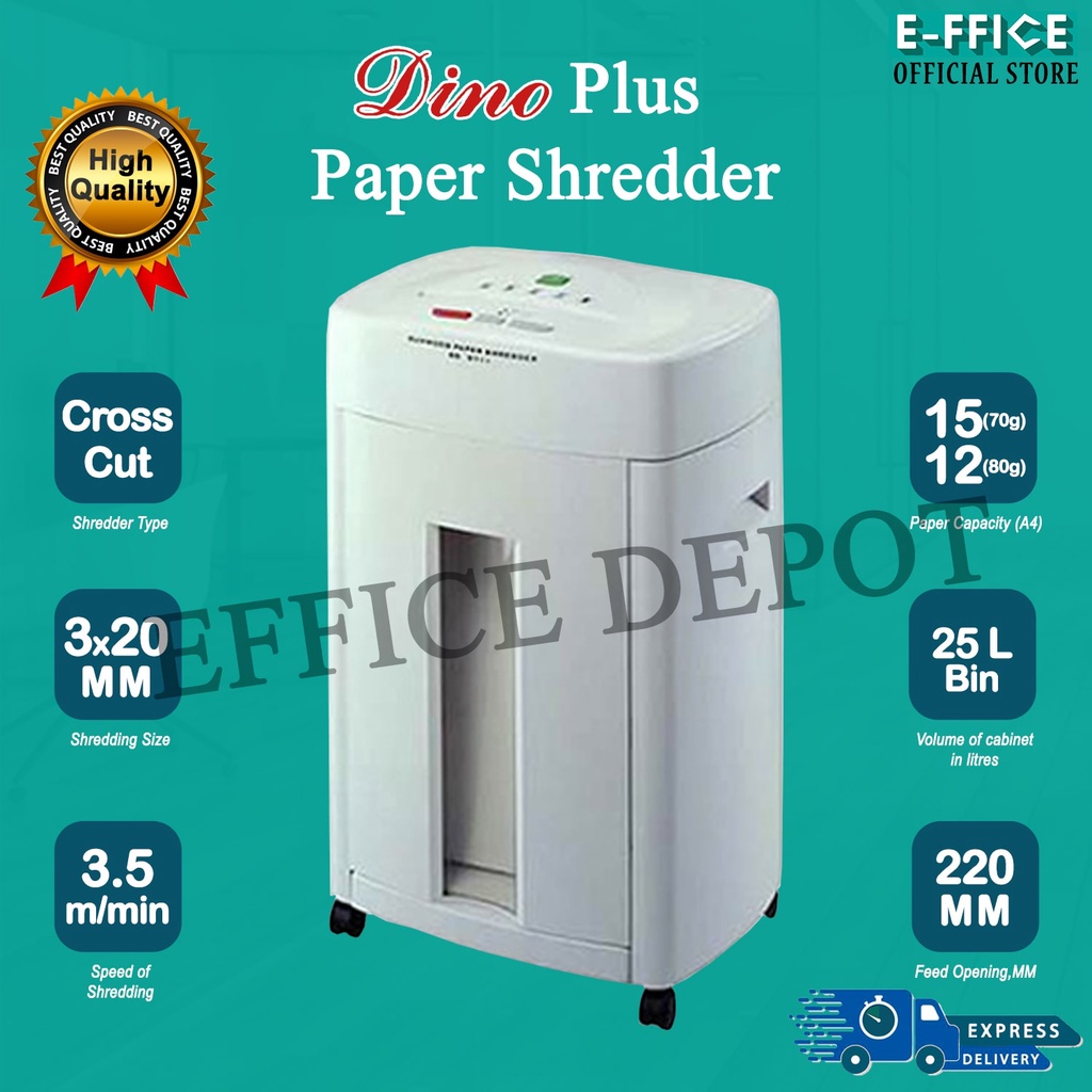 Effice Depot - Dino Plus Paper Shredder Cross Cut | Shopee Malaysia