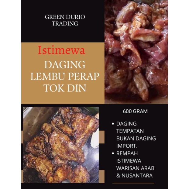 DAGING LEMBU PERAP TOK DIN - Daging tempatan. | Shopee Malaysia