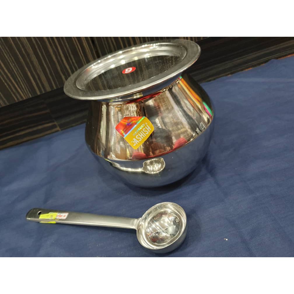 Silver Pongal Pannai Set Sz 9 | Shopee Malaysia