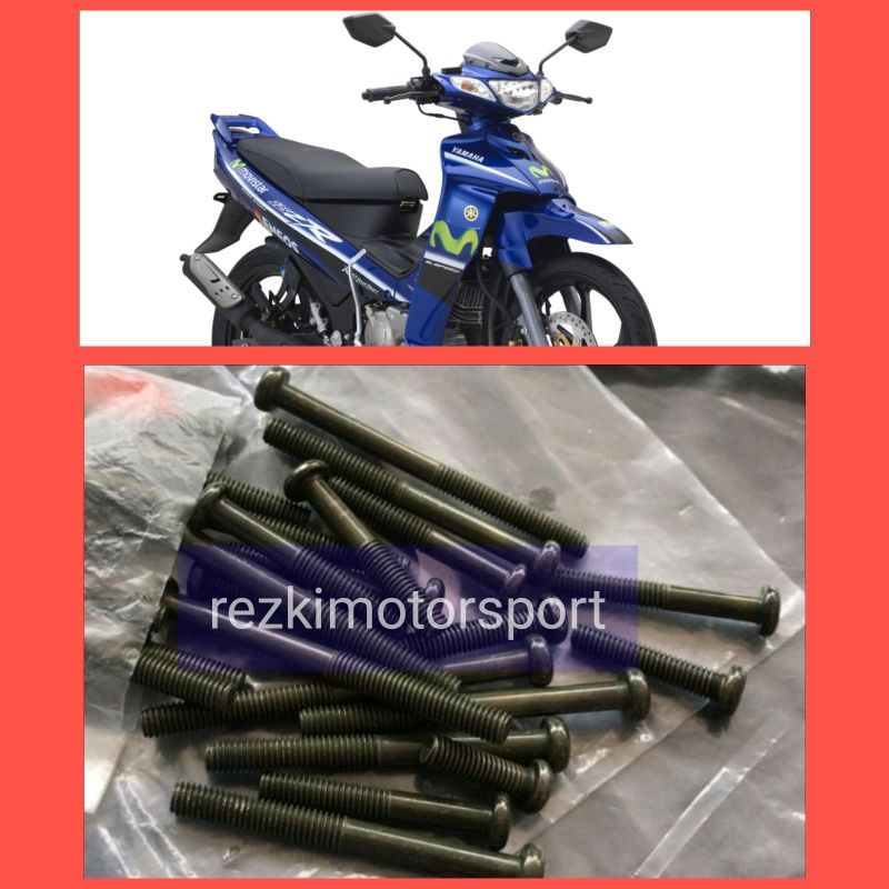125z hijau skru set enjin Yamaha mata rata mm🔥🔥🔥 GETAH PENUTUP SKRU ...