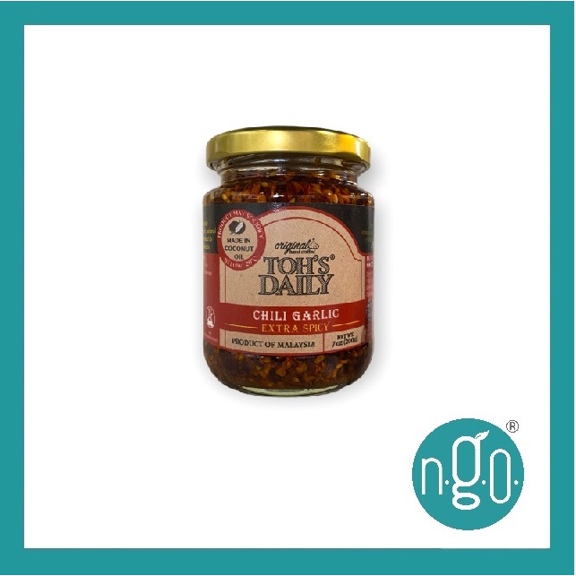 Toh's Daily Chili Garlic Extra Spicy (200g/bottle) | Shopee Malaysia
