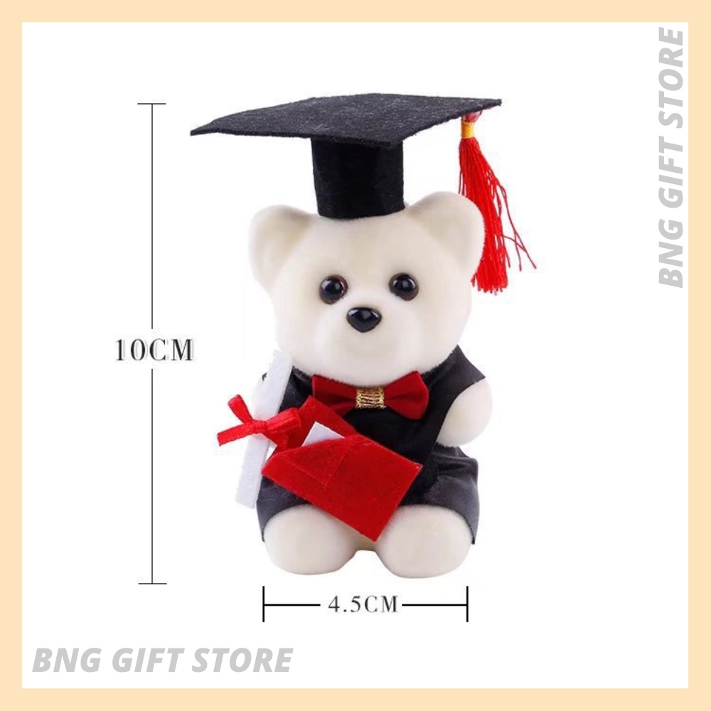 New Teddy Bear Convocation Bear Plush 25/35cm Graduation Patung Hiasan ...