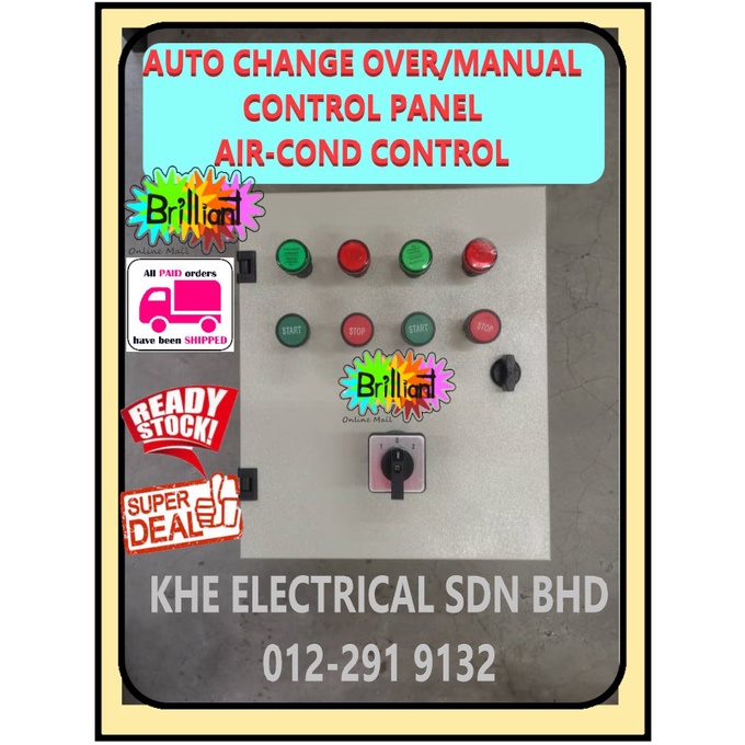 Auto Change-over & Manual control switchboard single phase ( Aircond ...