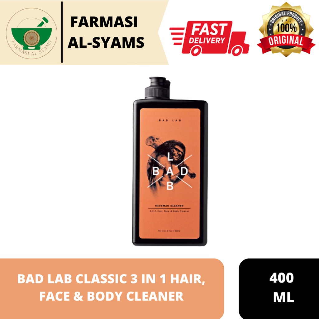 BAD LAB CLASSIC 3 IN 1 HAIR, FACE & BODY CLEANER 400ML | Shopee Malaysia