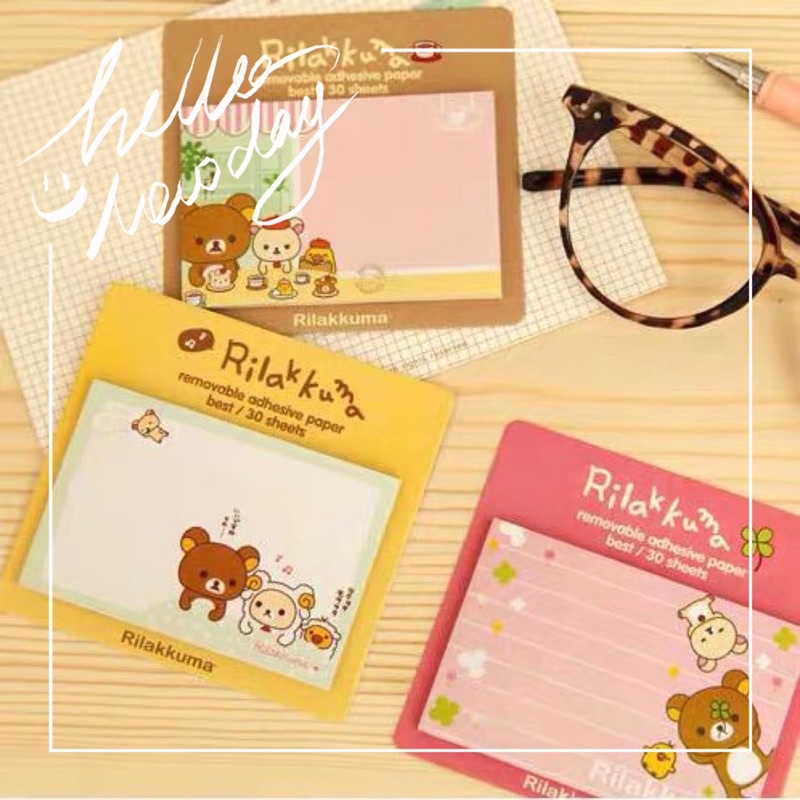 Rilakkuma cartoon Sticky Note Mini Sticky Note | Shopee Malaysia