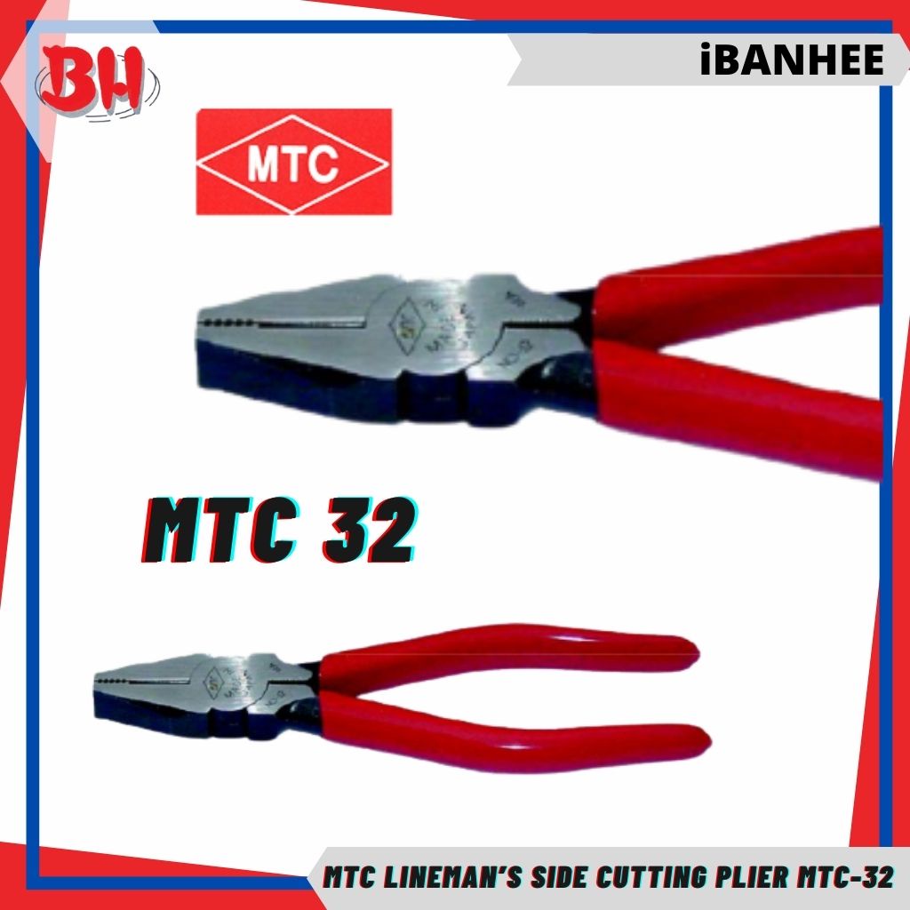 [iBANHEE] MTC LINEMAN'S SIDE CUTTING PLIER MTC-32 *MADE IN JAPAN ...