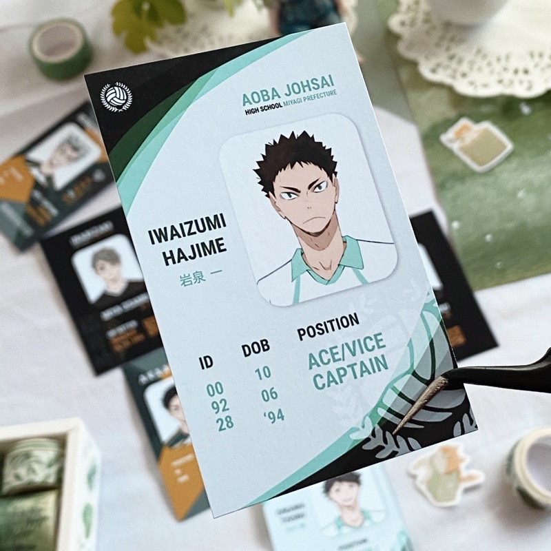 Haikyuu!! Student ID Cards [2] Artcard 260gsm | Shopee Malaysia