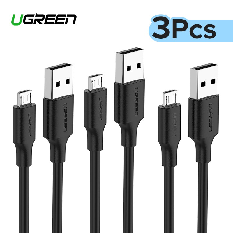 UGREEN Micro USB Cord 3-Pack(0.5m, 1m, 2m) Micro-USB to USB 2.0 A Male ...