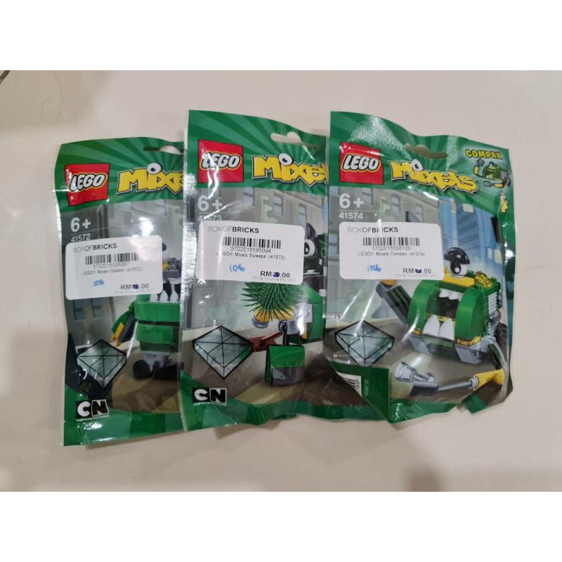 LEGO 41572+41573+41574 MIXELS - Gobbol+Sweepz+Compax (NEW) | Shopee ...